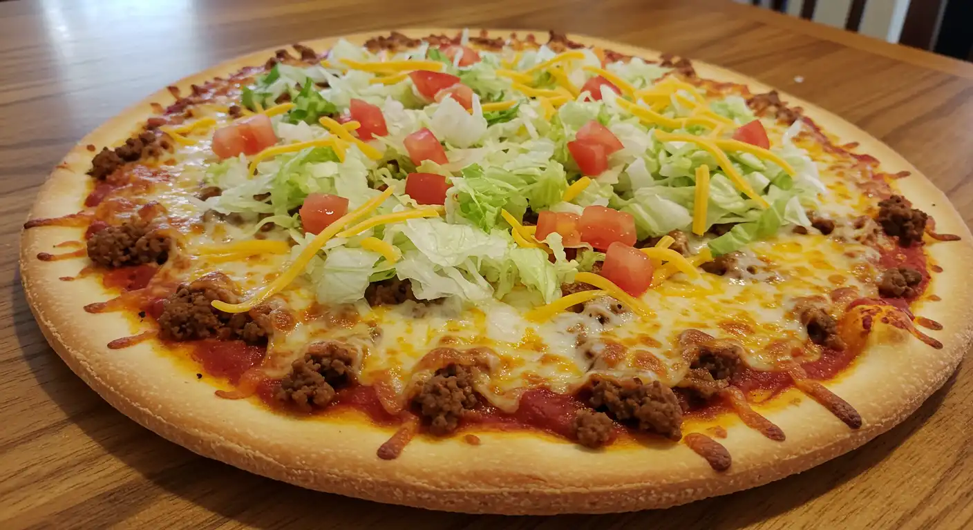 Taco Pizza With Pizza Crust