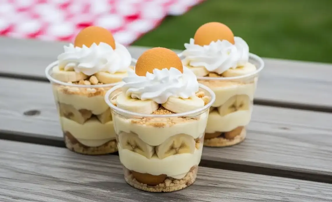 Mini Banana Pudding Cups